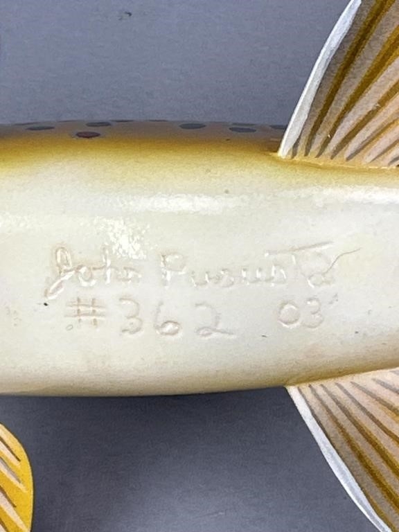 John Pususta | John Pususta Brown Trout Spearing Decoy | MutualArt