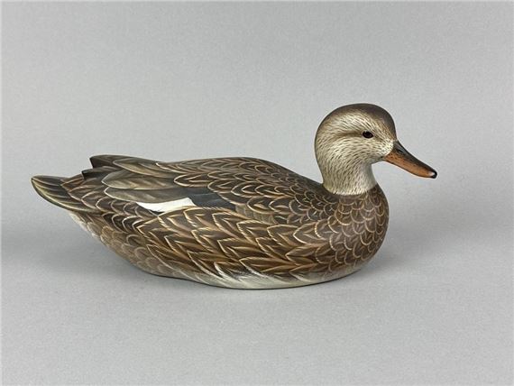 Paul Foytack | Paul Foytack Gadwall Hen Duck Decoy | MutualArt