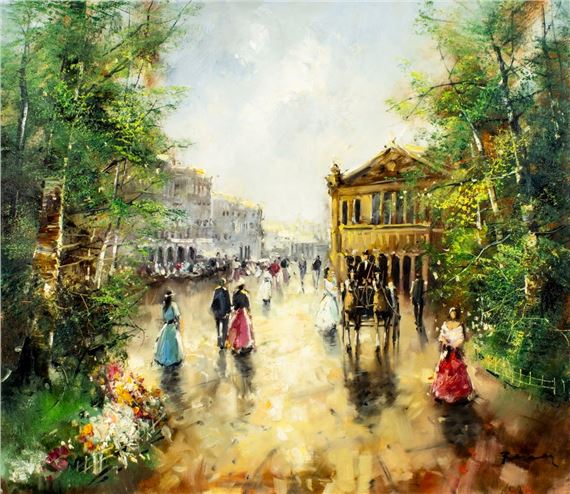 Bill Reiser | Street Scene | MutualArt