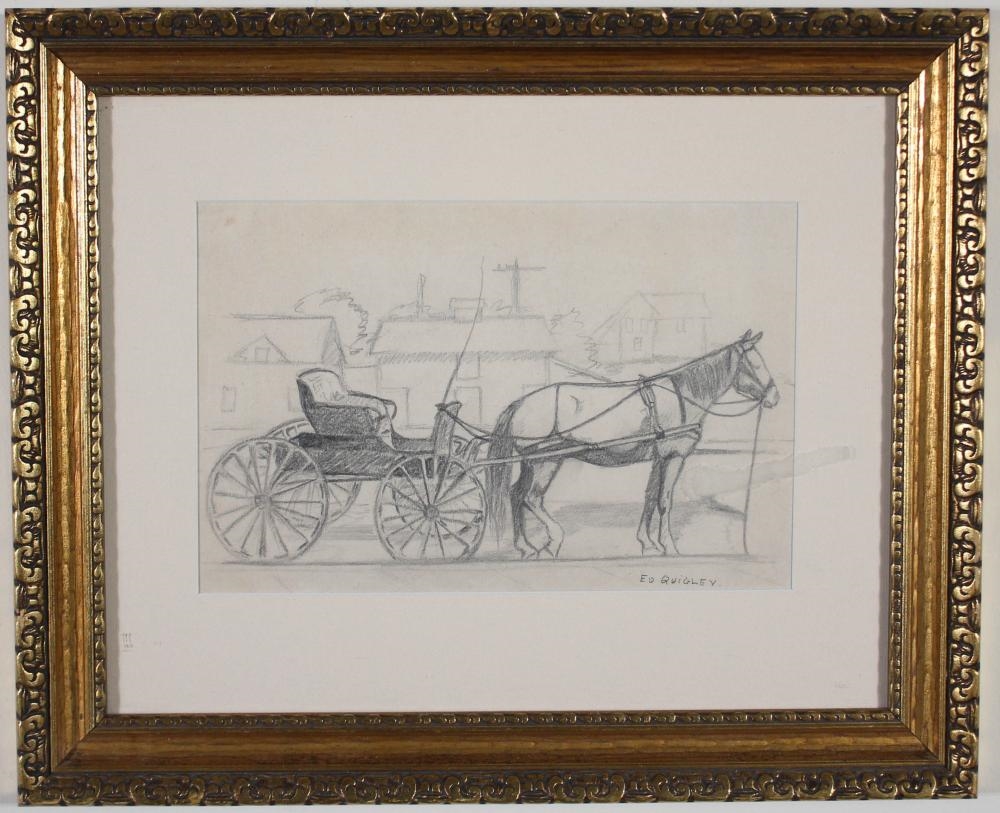 Edward B. Quigley | FIVE PENCIL SKETCHES | MutualArt