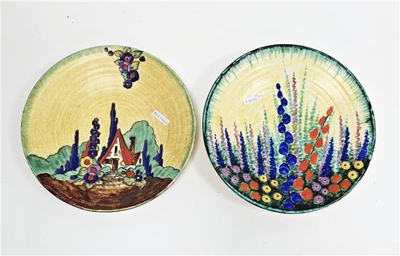 DeVon Stanfield | Two Crown Devon Fieldings Art Deco circular dishes ...