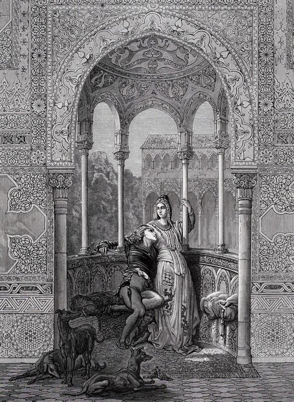 Gustave Doré | Bradamanters brother Ricciardetto gains Fiordispina's ...