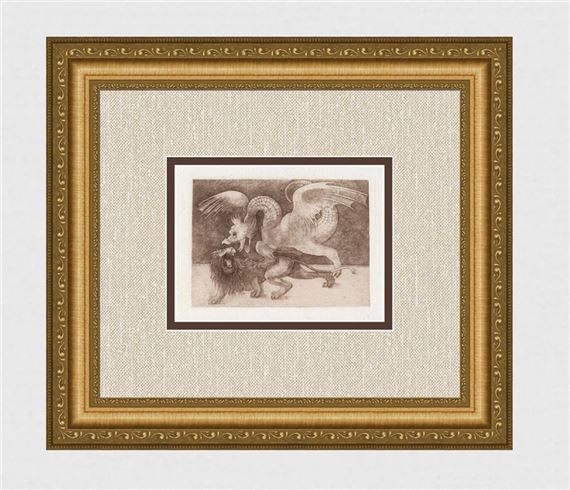 Leonardo da Vinci | Lion and Dragon (1880) | MutualArt