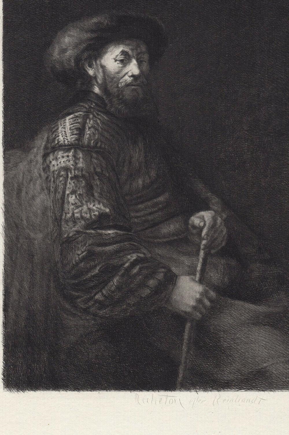 Rembrandt van Rijn | Portrait of a Jew Merchant (1888) | MutualArt