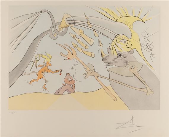 Salvador Dalí | The Elephant and Jupiter's Monkey | MutualArt