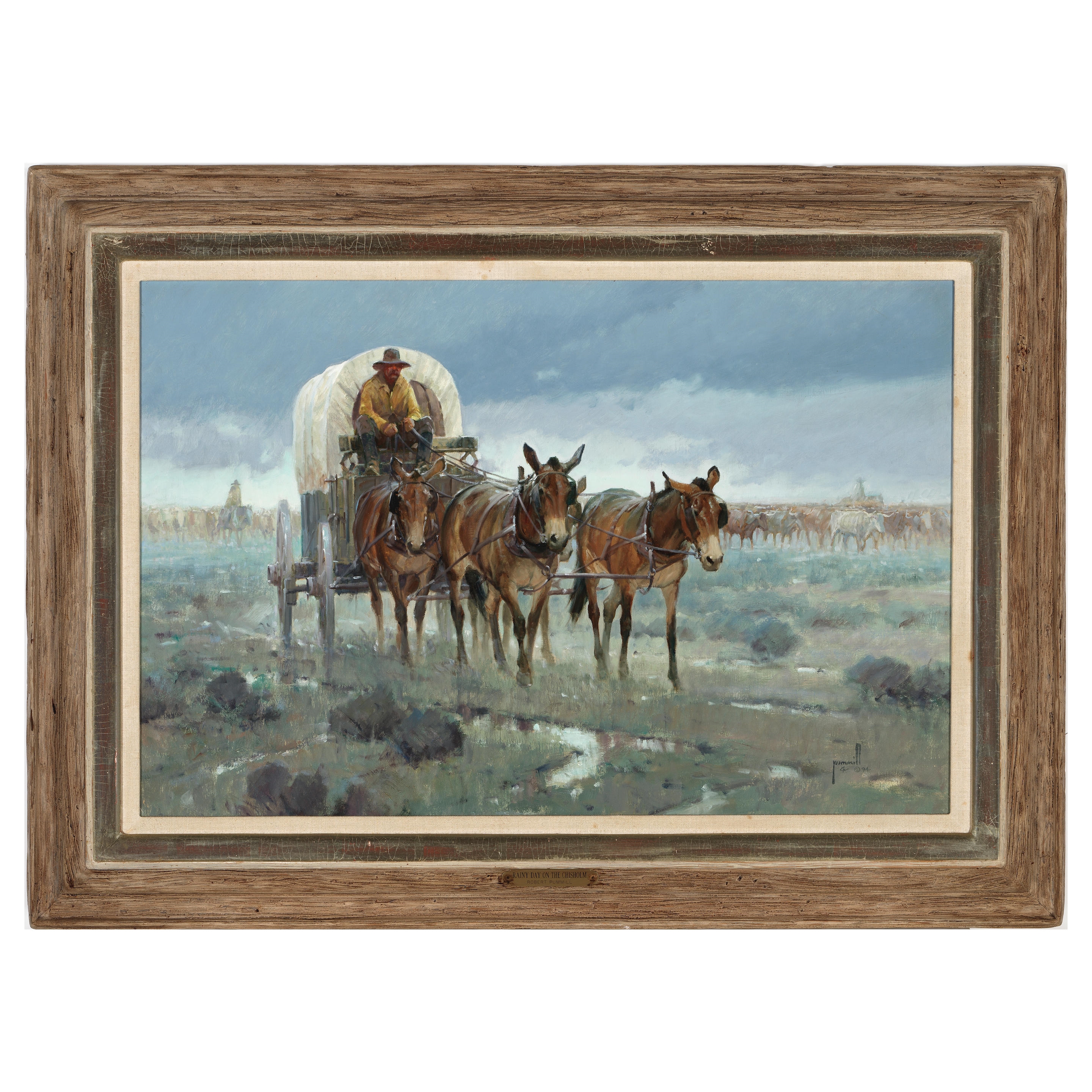 Robert Pummill | Rainy Day on the Chisolm (1994) | MutualArt
