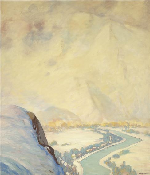 Alfred R. Mitchell | Snowy Mountain | MutualArt