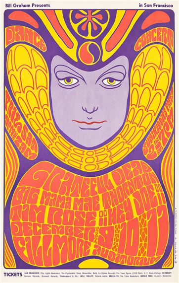 Wes Wilson | Grateful Dead / Big Mama Mae Thornton / Tim Rose (1966 ...