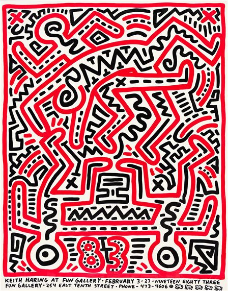 Haring Keith | Keith Haring at Fun Gallery (1981 - 1985) | Artwork ...