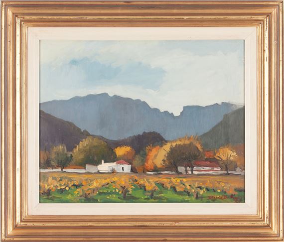 David Johannes Botha | HOUSES BENEATH MOUNTAINS (1955) | MutualArt