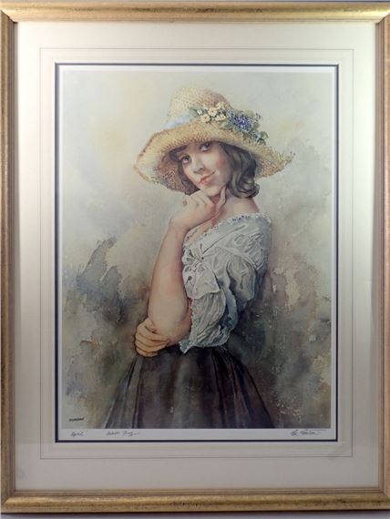 Eric R. Sturgeon | E R Sturgeon - artists proof portrait of a woman ...