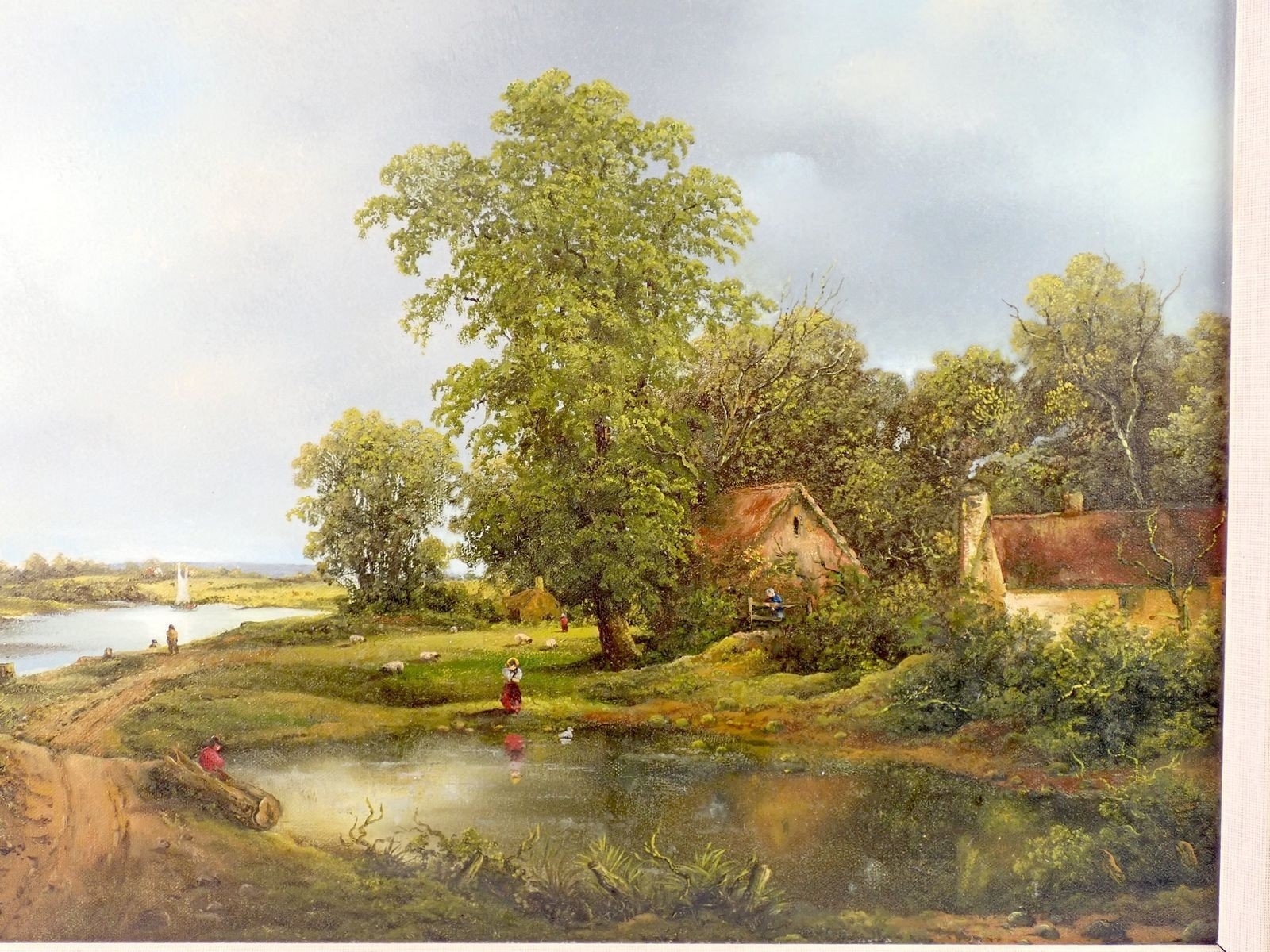 Thomas Williams | Thomas Williams - oil on canvas landscape with ...