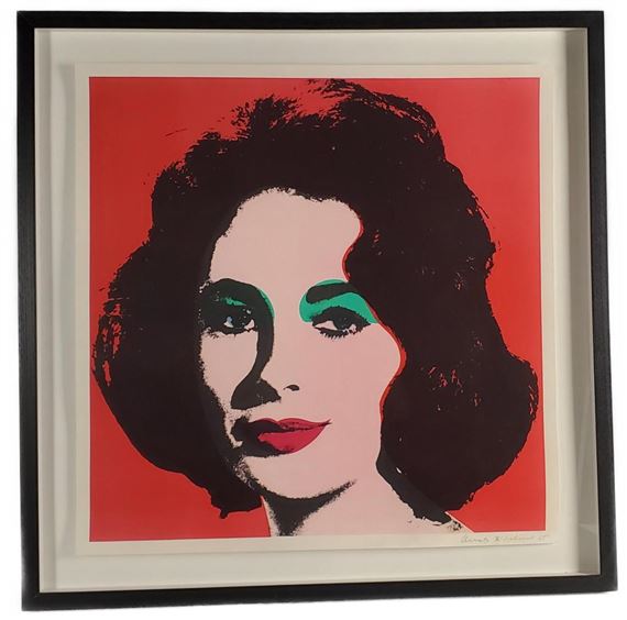 Andy Warhol | Liz ,depicting a close-up portrait of Elizabeth Taylor on ...