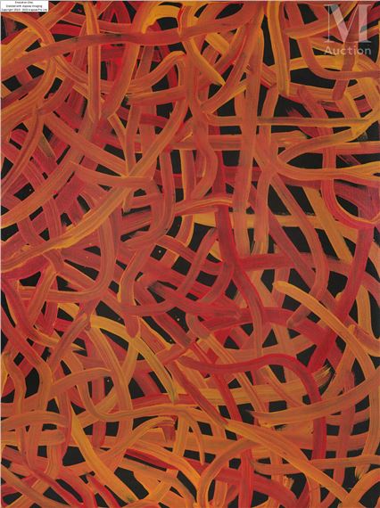Emily Kame Kngwarreye | Yam Dreaming, 1996 (1996) | MutualArt