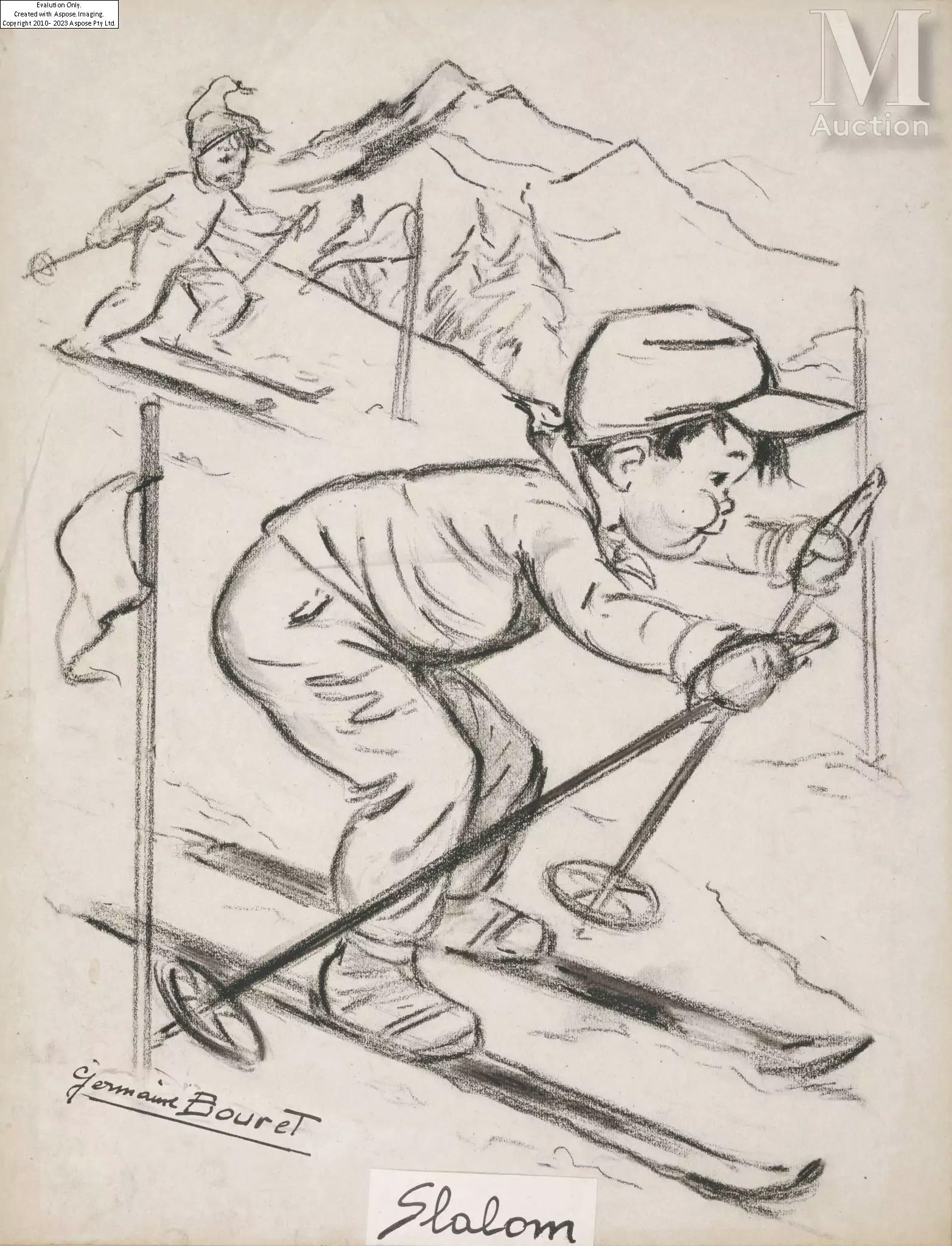 Germaine Bouret | Le slalom | MutualArt