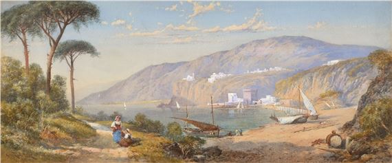 Charles Edmund Rowbotham | Italian lakes (1889) | MutualArt