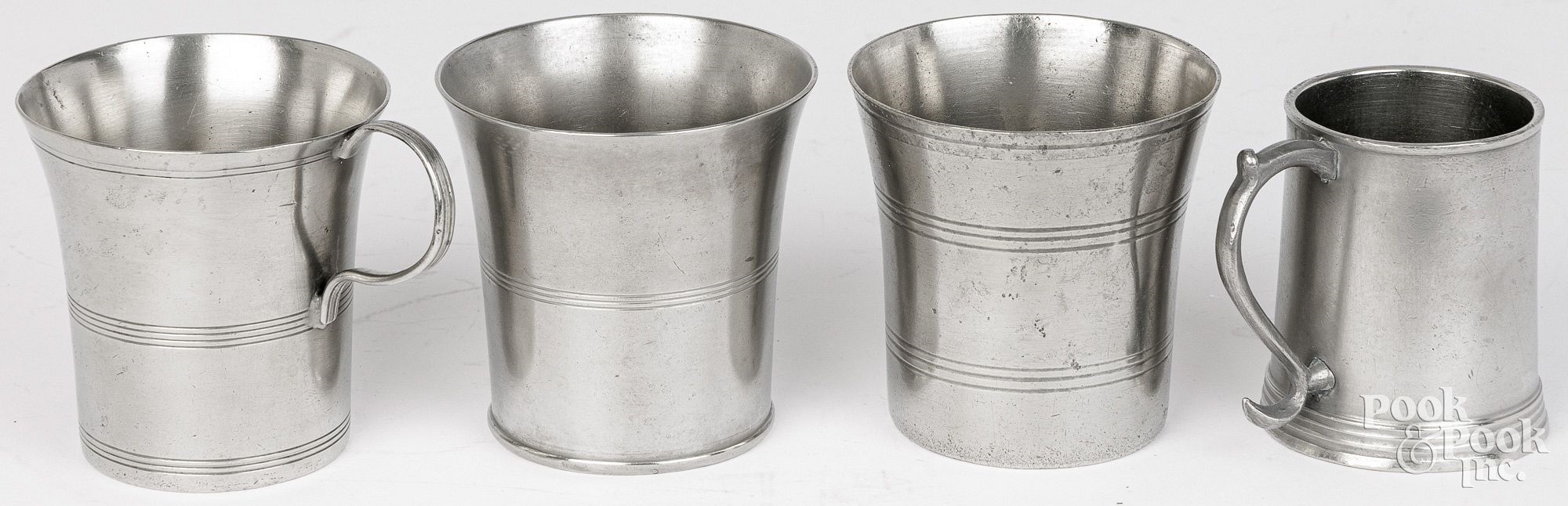 B. Ward | American pewter beakers and mug | MutualArt