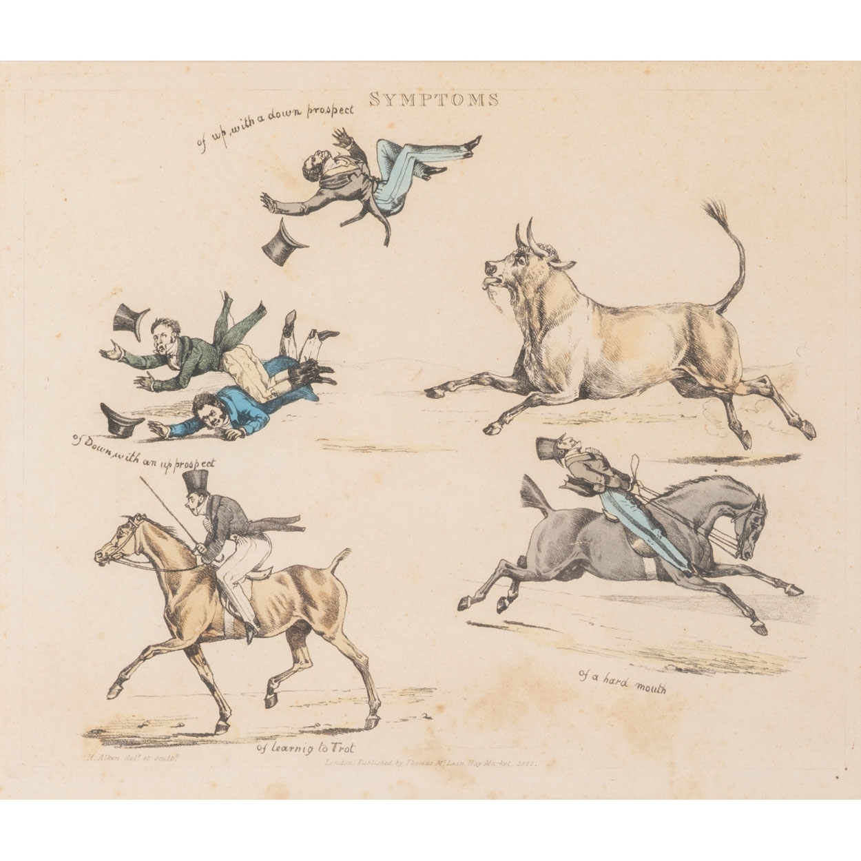 Henry Thomas Alken | Symptoms of Being Amused, Color Etching (1922 ...