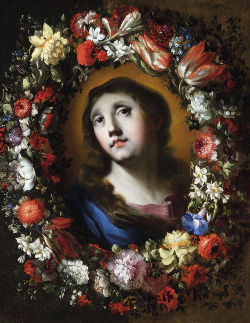 Andrea Vaccaro | Virgin with flowers | MutualArt