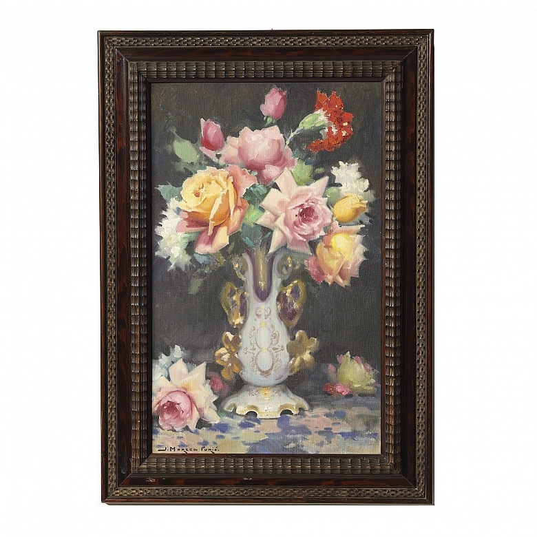 José Marced Furió | Still life with flowers | MutualArt