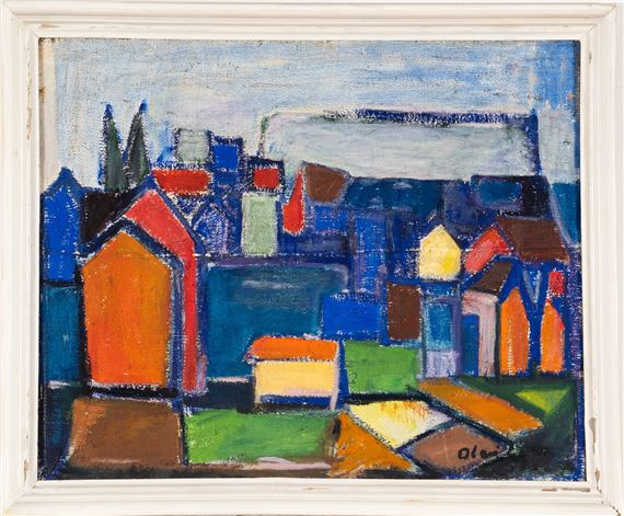 Olavi Lanu | Town view | MutualArt