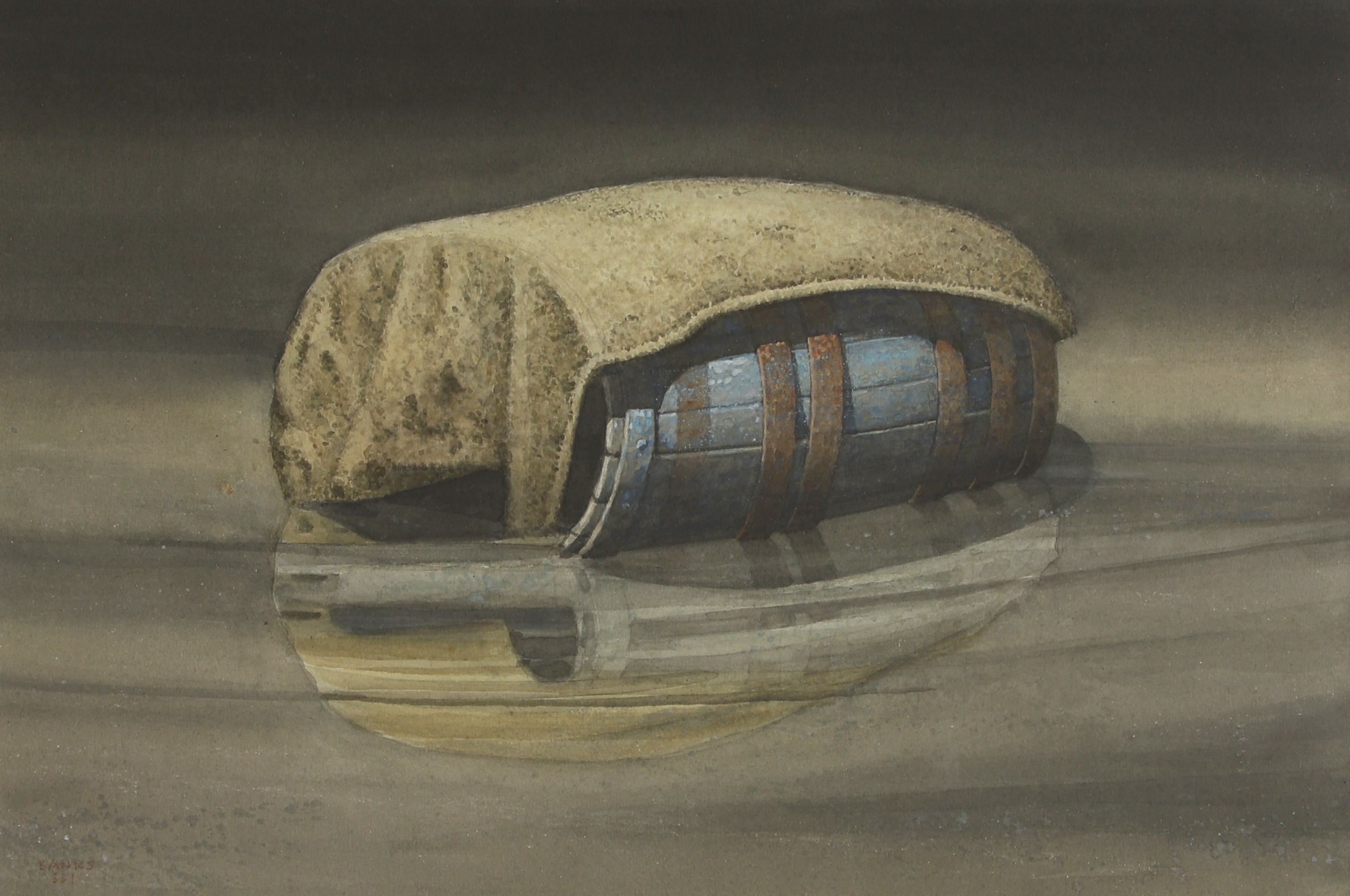 Robert Banks | Soaking Wine Barrel Santarchangelo | MutualArt