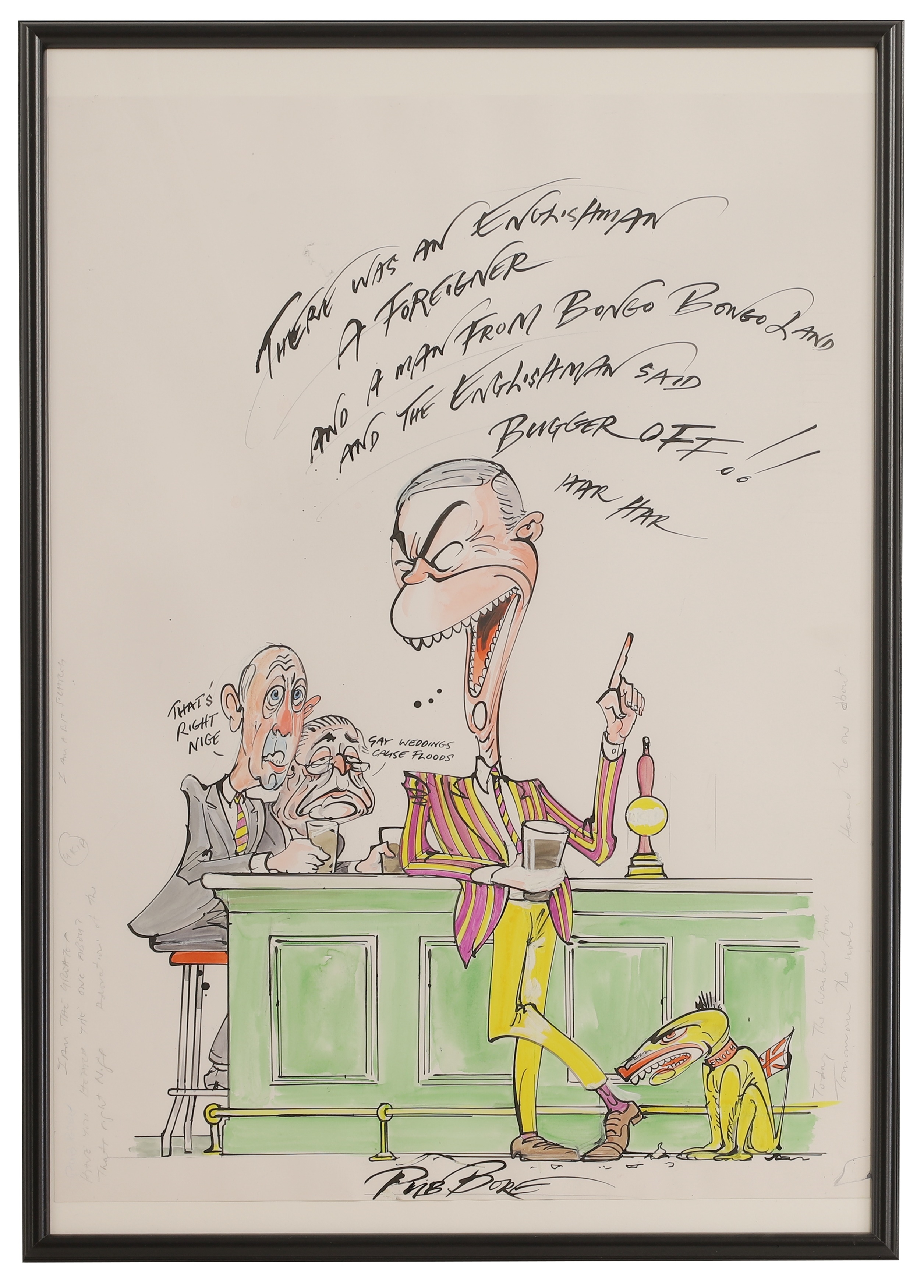 Gerald Scarfe | ‘Pub Bore’ | MutualArt