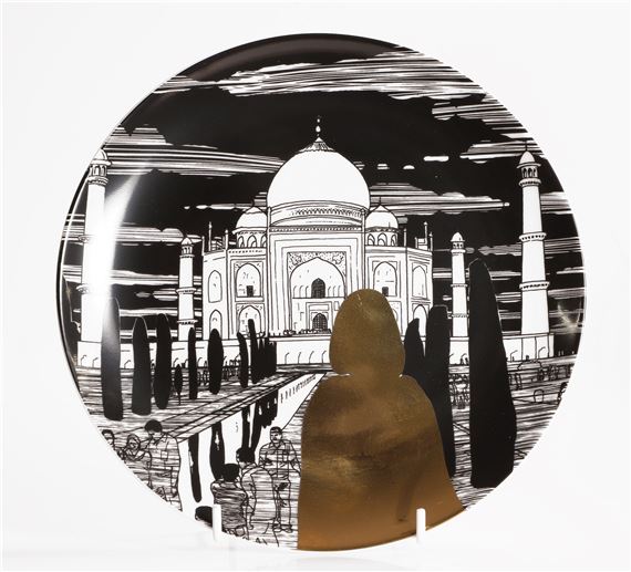 Grayson Perry | Julie in Front of the Taj Mahal | MutualArt