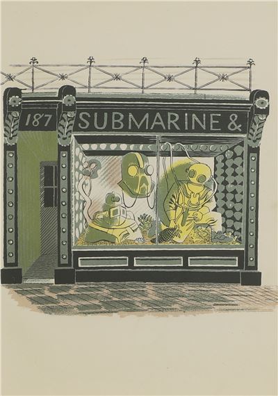 Eric Ravilious | Submarine Engineer (1938) | MutualArt
