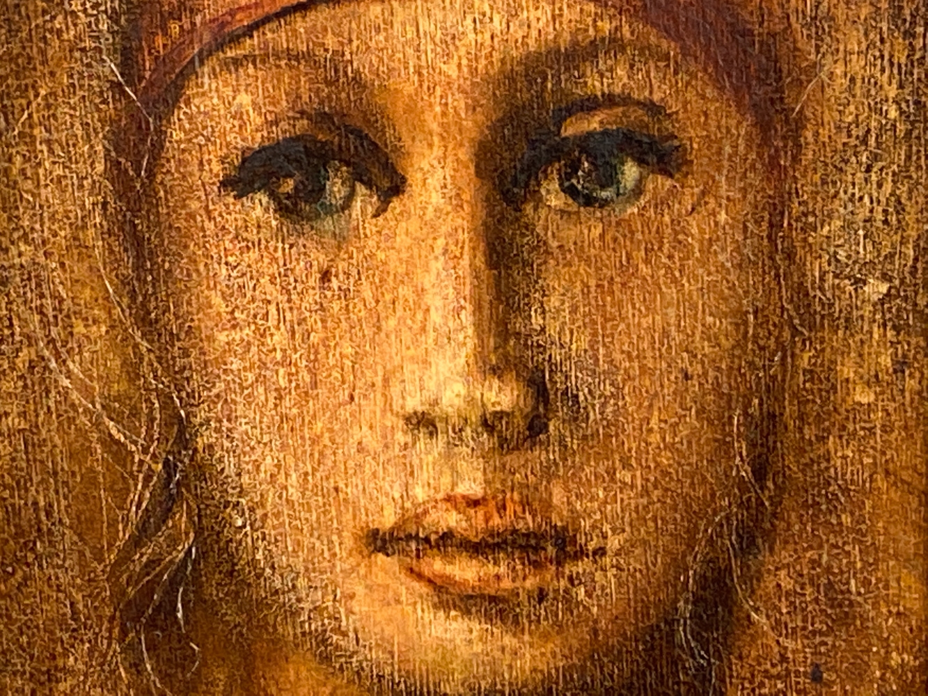 Anna Duranti | Portrait of woman on a wood panel | MutualArt