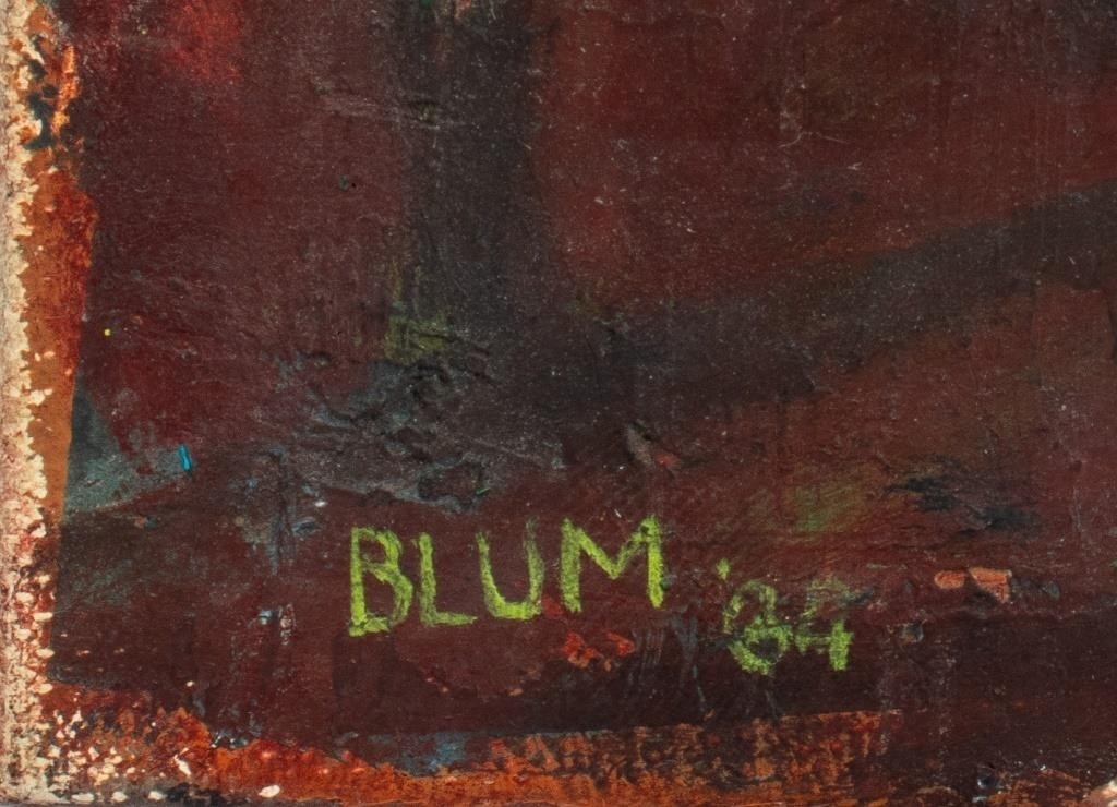 Charles Blum | Charles Blum Tree Growing from Architecture Oil (1964 ...