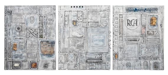 Bill Clark | Bill Clark Found Object Assemblage Triptych (96) | MutualArt
