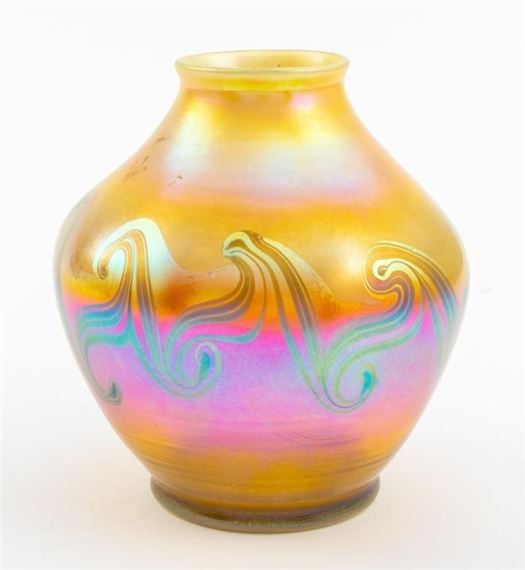 Louis Comfort Tiffany | Louis Comfort Tiffany Reactive Blown Glass Vase ...