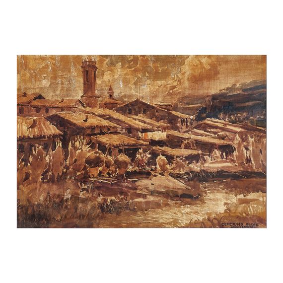 Ceferino Olivé | Paisaje rural (1972) | MutualArt