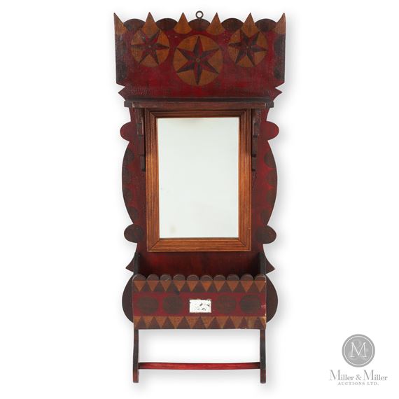 Michael Bird | Decorated Last Look Mirror (1890 - 1910) | MutualArt