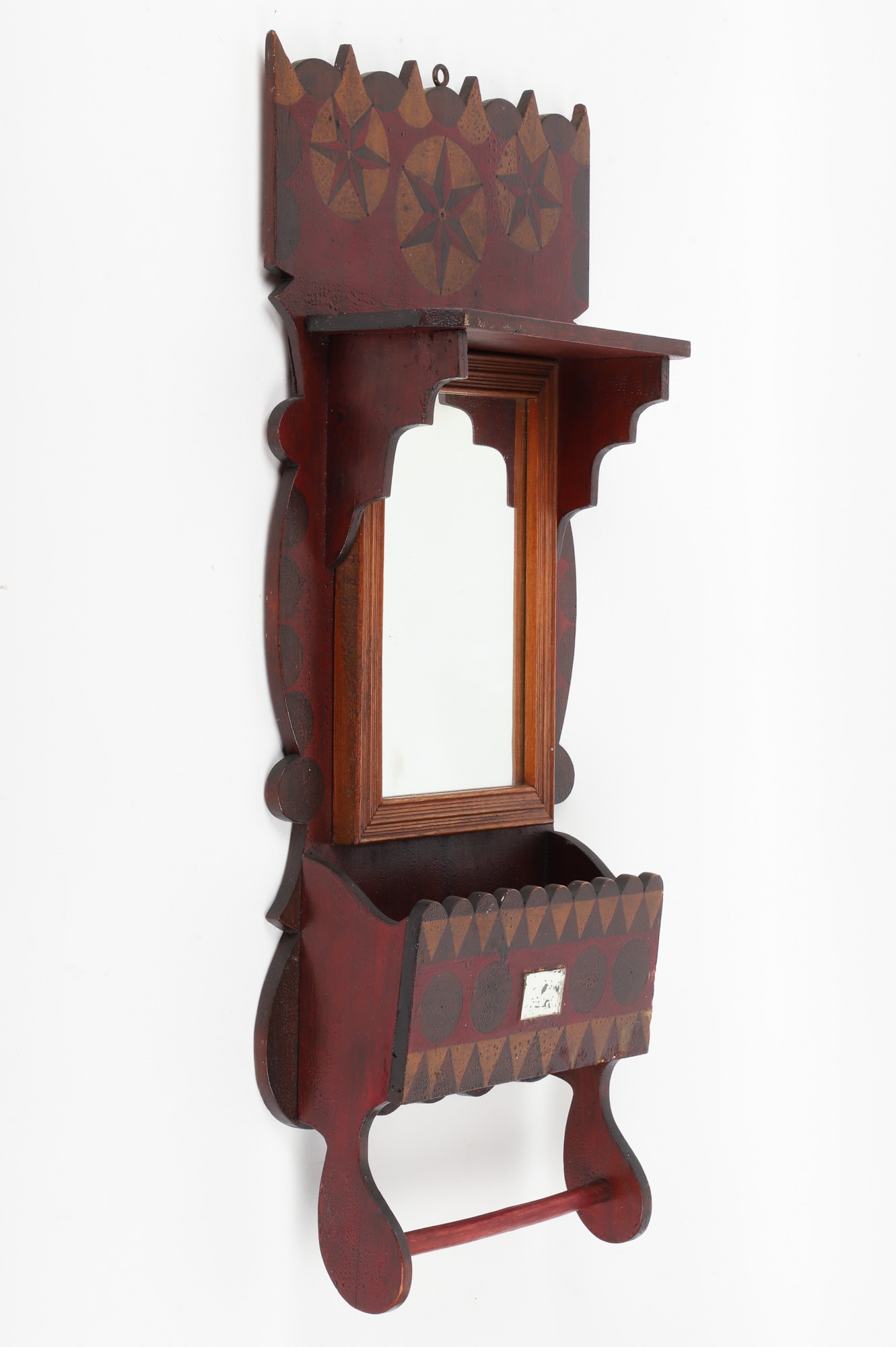 Michael Bird | Decorated Last Look Mirror (1890 - 1910) | MutualArt