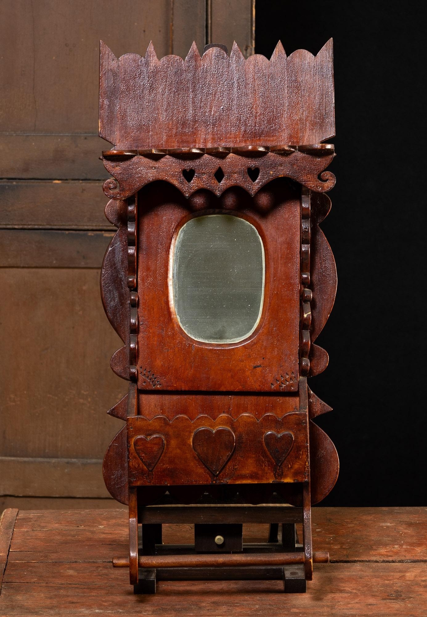 Michael Bird | Wall Pocket/Comb Box With Hearts (Circa 1890) | MutualArt