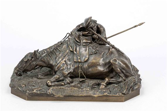 Vasily Yakovlevich Grachev | Figurengruppe eines Soldaten der über ...