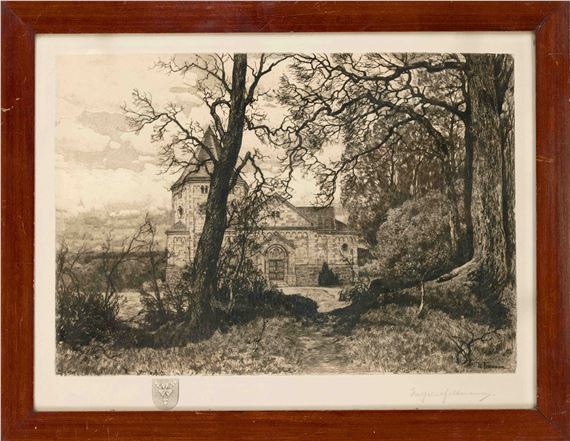 Wilhelm Feldmann | Ansicht des Bismarck-Mausoleums auf dem ...