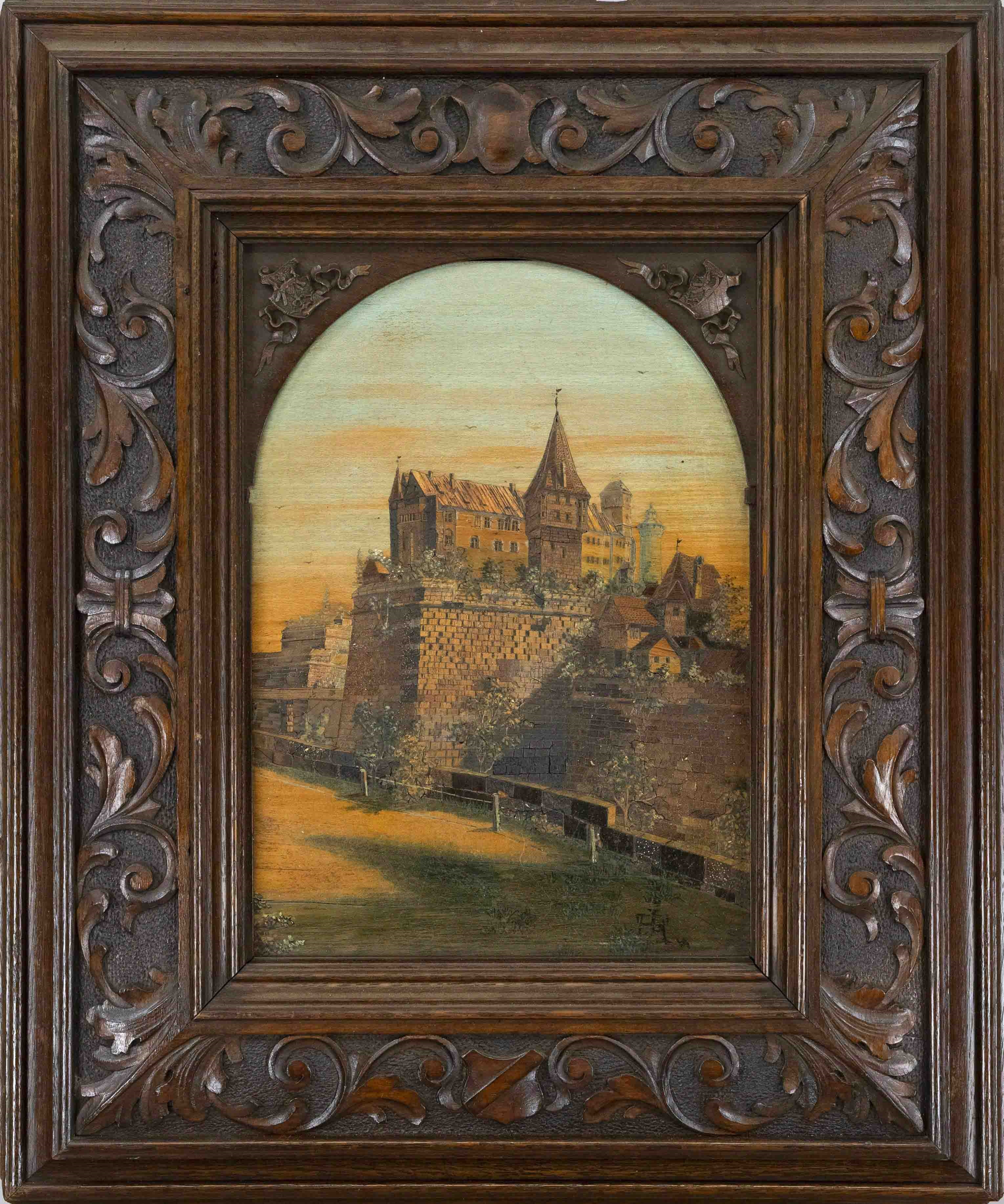 Johann Adelhard | Holzmosaik mit Malerei | MutualArt