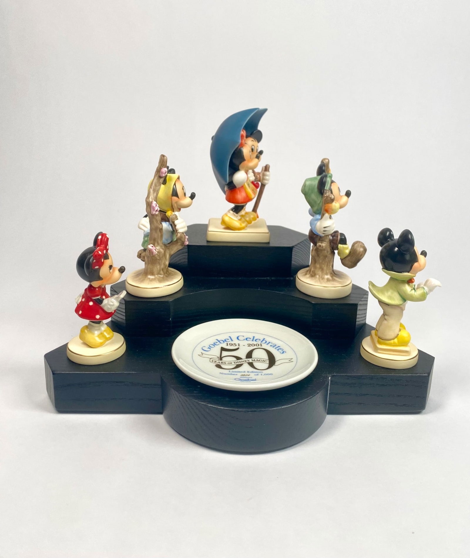 Years | Goebel Disney 50th Anniversary Figurines with Stand and Boxes ...