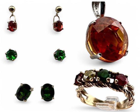 Jewelry | Lot Of 10K Gem Set Jewelry | MutualArt