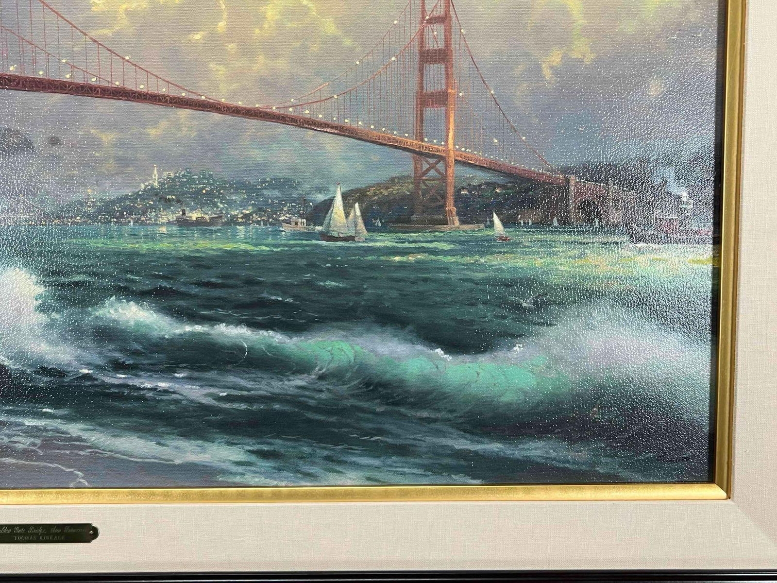 Thomas Kinkade | Thomas Kinkade, Golden Gate Bridge, San Francisco ...