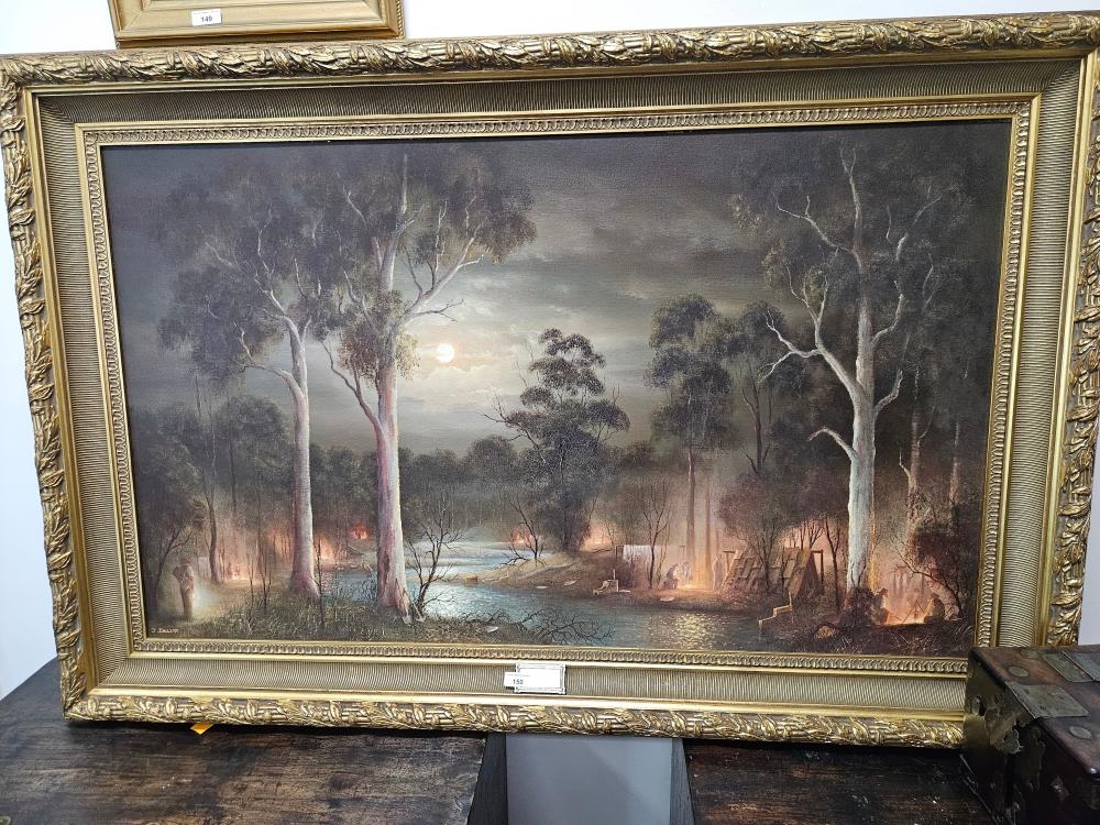 John Dollery | Night Scene at The Diggings | MutualArt
