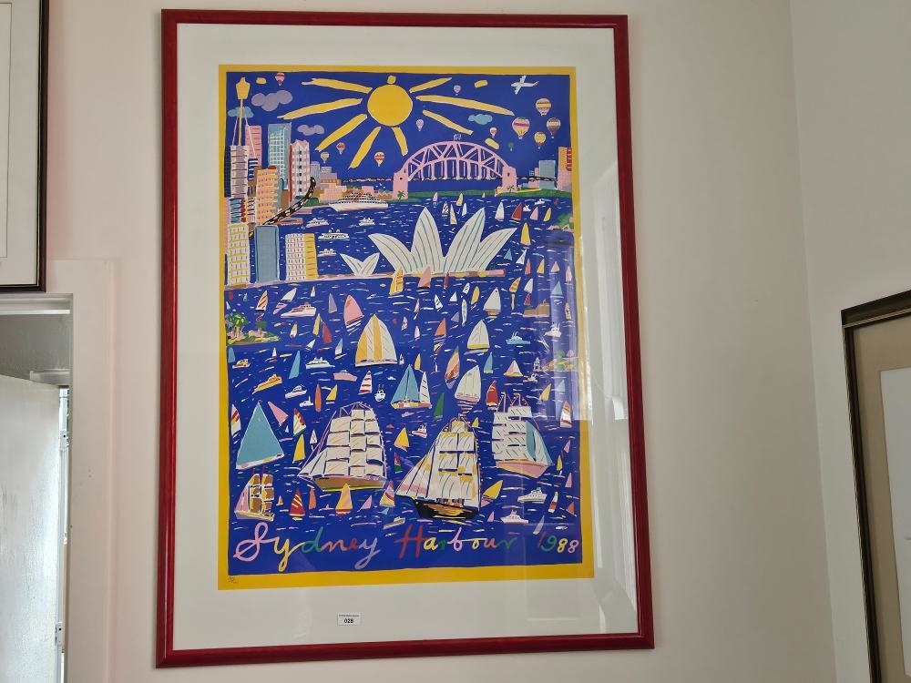 Ken Done | Ken Done (Australia 1940-) ''Sydney Harbour 1988 (1988) | MutualArt