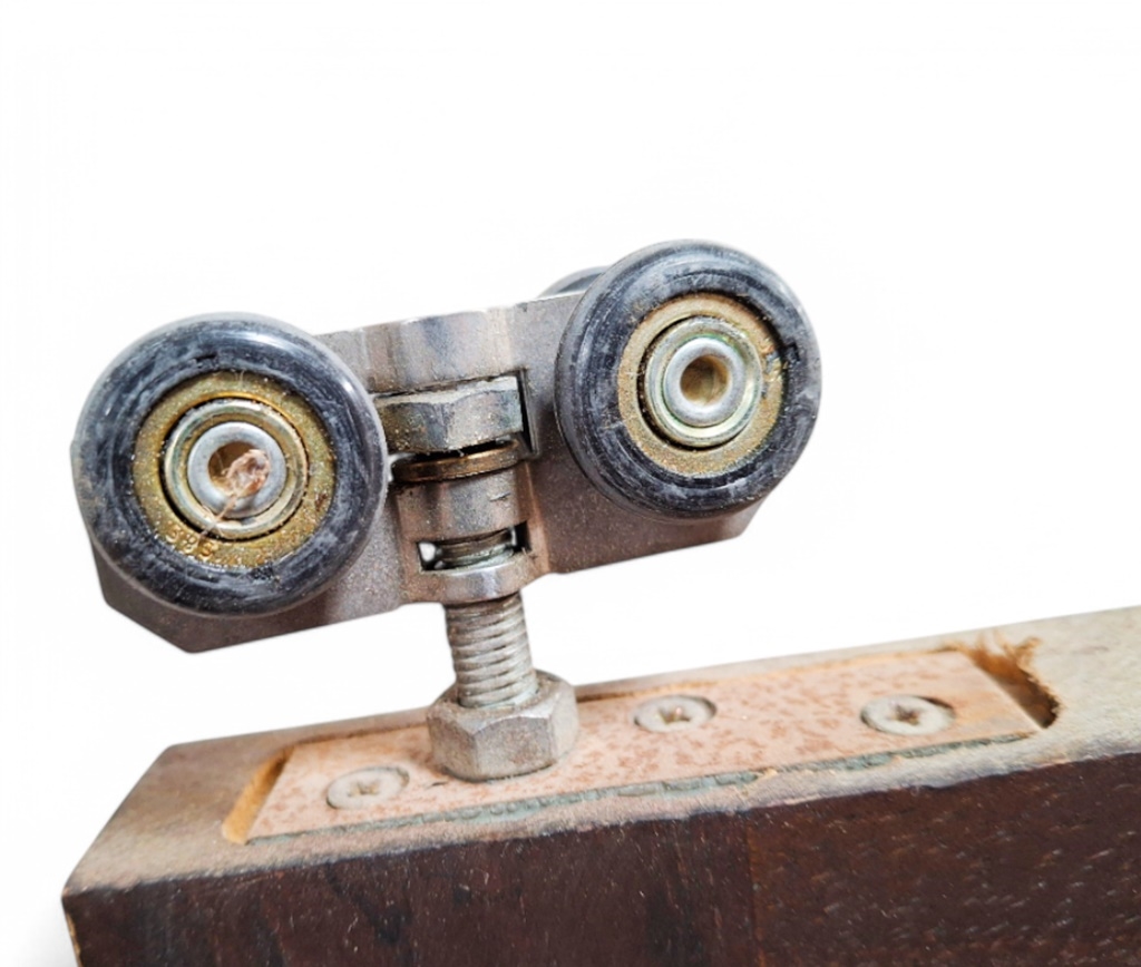 Louvre | 2 X MAHOGANY TONED LOUVRE DESIGN 4 PANEL CANADIAN SHUTTERS ...