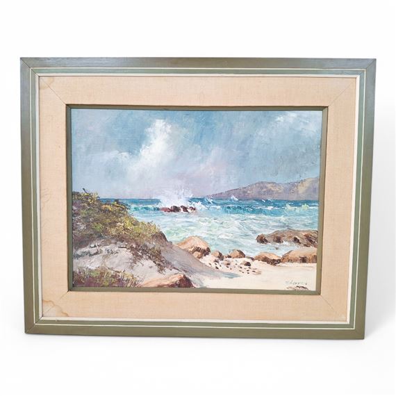 Don Benzien | BEAUTIFUL FRAMED OIL PAINTING OF A SEASCAPE SIGNED ...