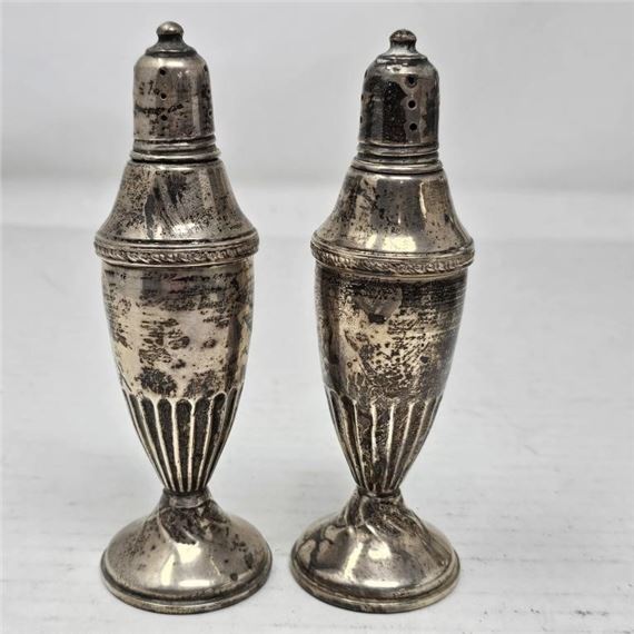 Pepper | Antique National sterling silver weighted salt | MutualArt