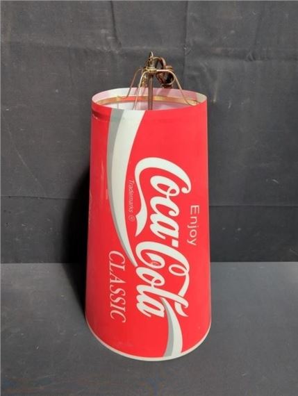 Coca Cola | Plastic Coca-Cola hanging light fixture | MutualArt