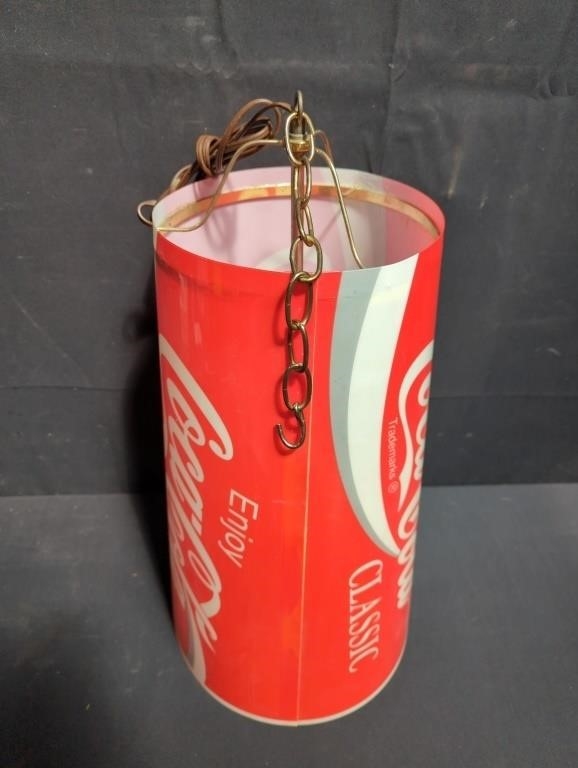Coca Cola | Plastic Coca-Cola hanging light fixture | MutualArt